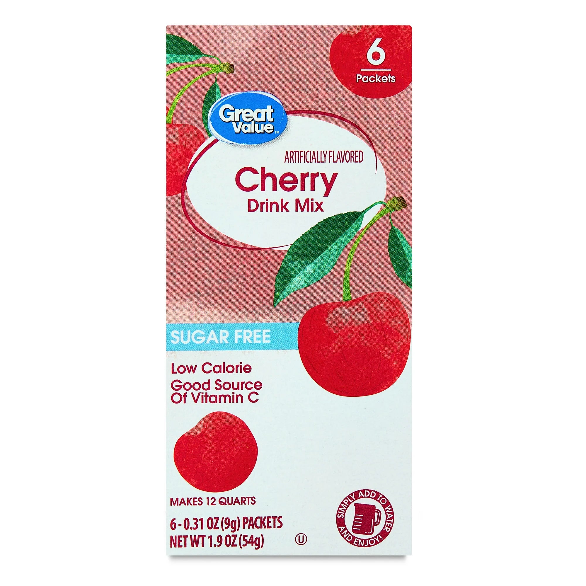 Great Value Sugar-Free Cherry Powder Drink Mix – GUDEATZ