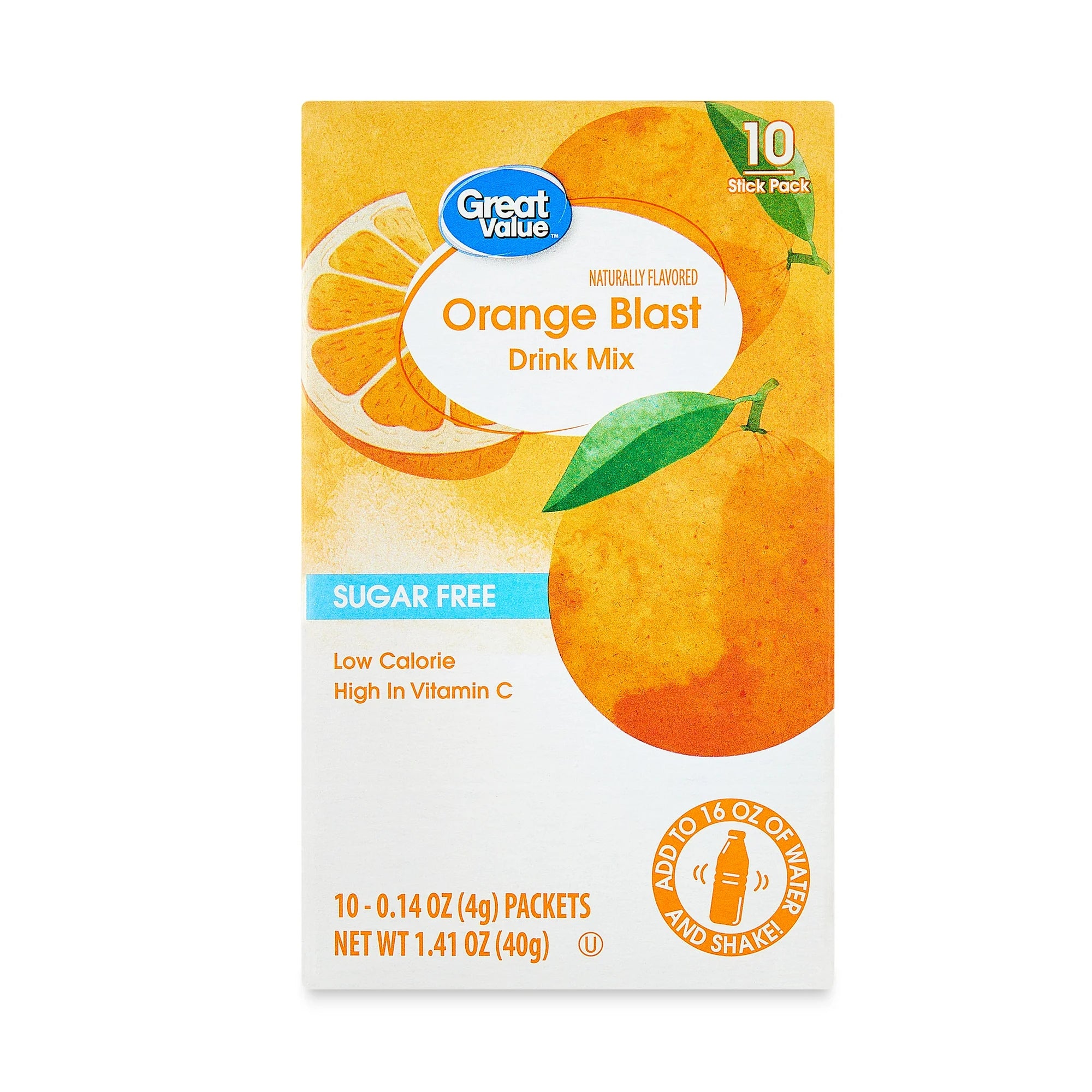 Great Value Sugar-Free Orange Early Rise Drink Mix – GUDEATZ
